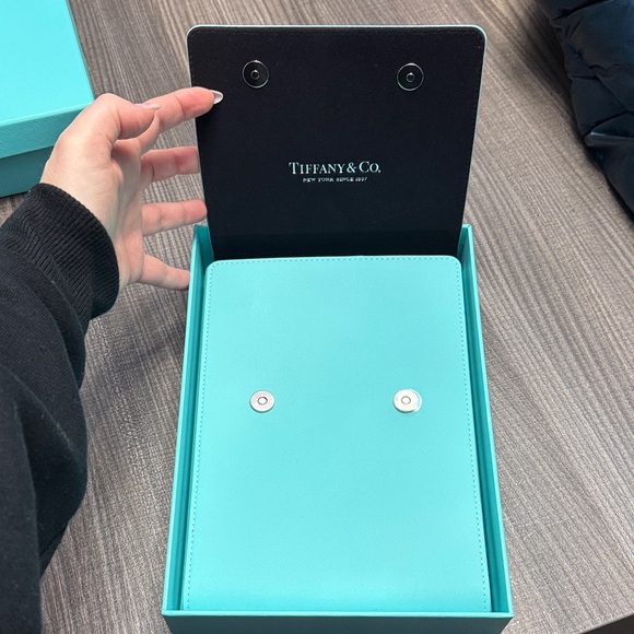 Tiffany & Co. | Other | Tiffany Co Turquoise Large Leather Jewelry ...